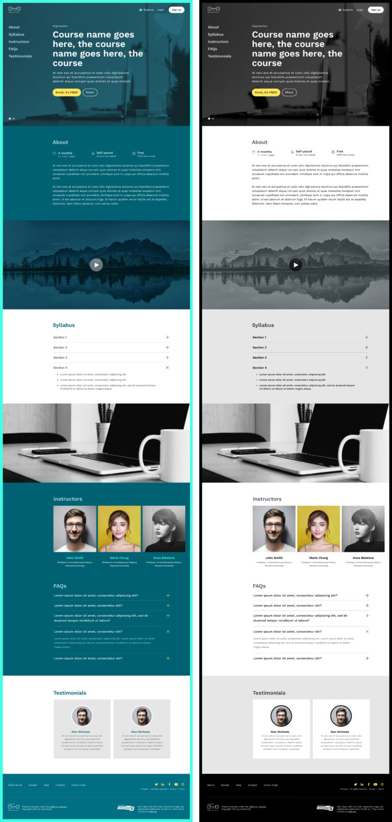 Designing better Open edX themes - OpenCraft
